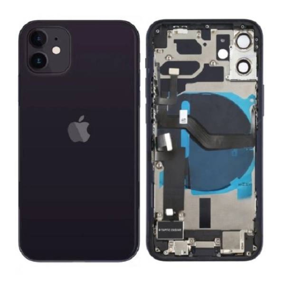 Full Housing Body Panel For Apple iPhone 12 Black | ORIGINAL