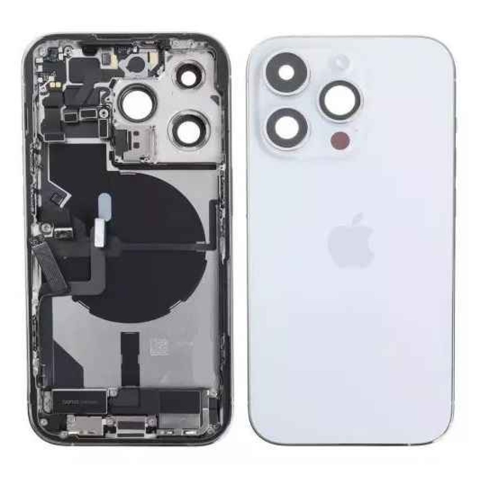 Apple iPhone 14 Pro Max Rear Housing Panel Module Silver - Cellspare