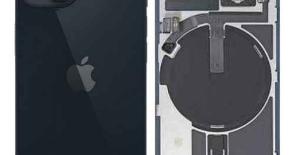 Apple iPhone 14 Rear Housing Panel Module Black - Cellspare