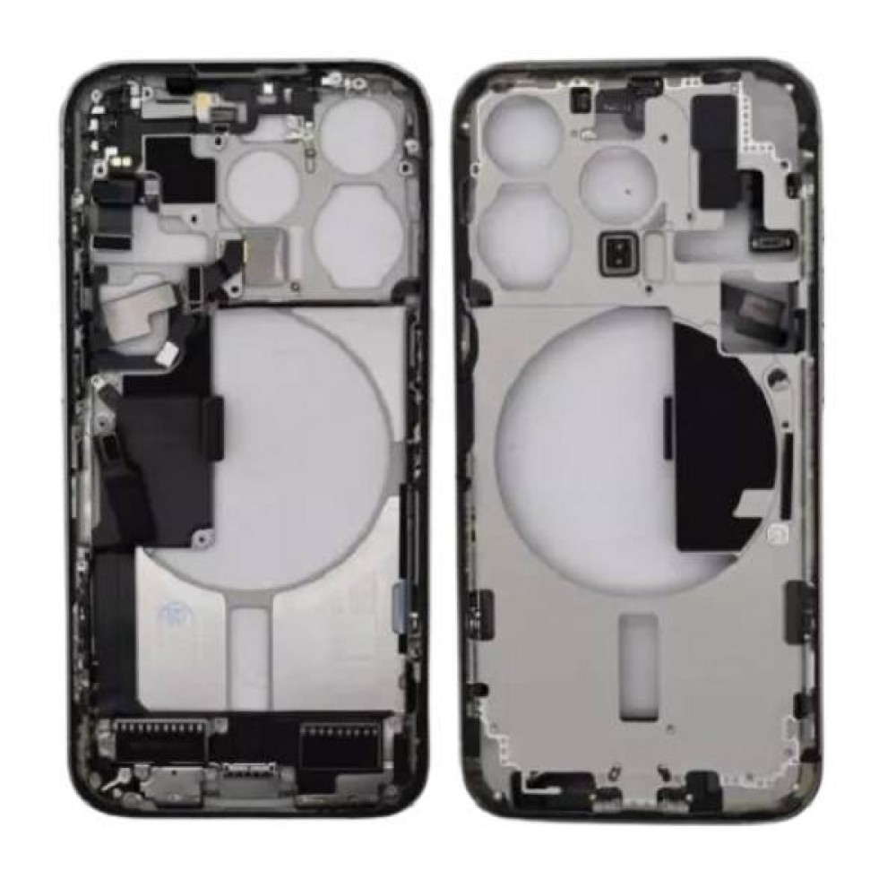 Front Frame Middle Chassis For Apple iPhone 15 Pro Max Black | ORIGINAL