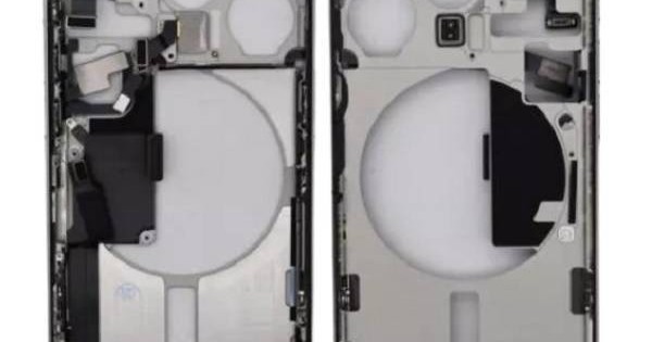 Front Frame Middle Chassis For Apple iPhone 15 Pro Max Black | ORIGINAL