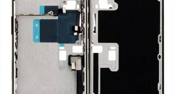 Front Frame Middle Chassis For Apple iPhone 16 Pro Black | ORIGINAL