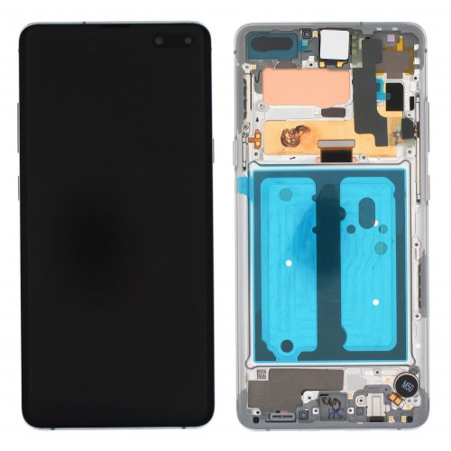 Samsung Galaxy S10 5G LCD Screen With Frame Silver - Cellspare