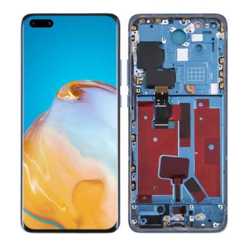 Huawei P40 Pro LCD Screen With Frame Blue Module - Cellspare