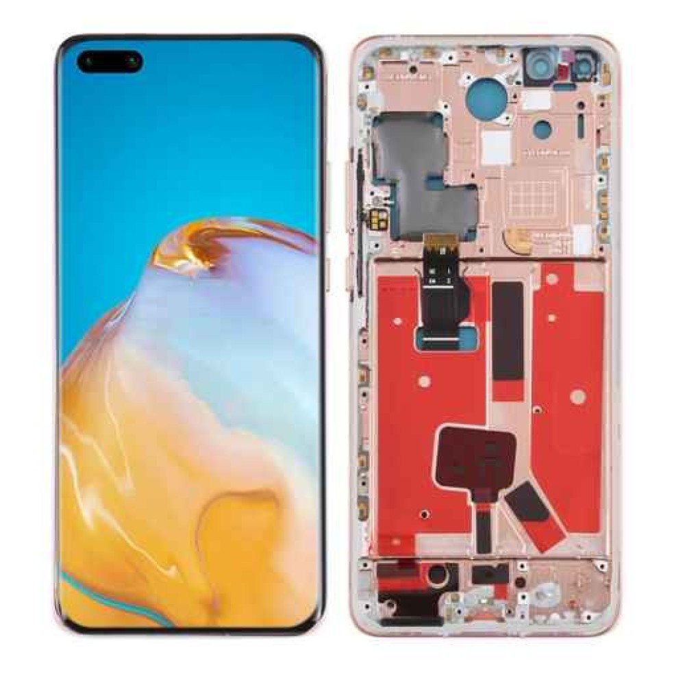 Huawei P40 Pro LCD Screen With Frame Gold Module - Cellspare