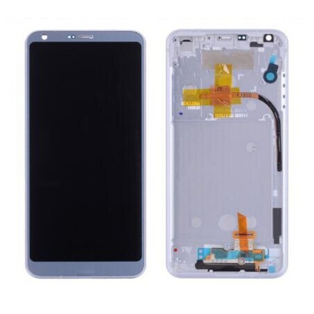 LG G6 LCD Screen With Frame Platinum Replacement - Cellspare