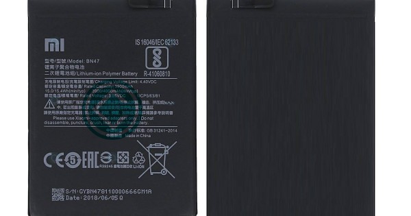 Xiaomi Mi A2 Lite Battery Original Quality At Best Price | Cellspare