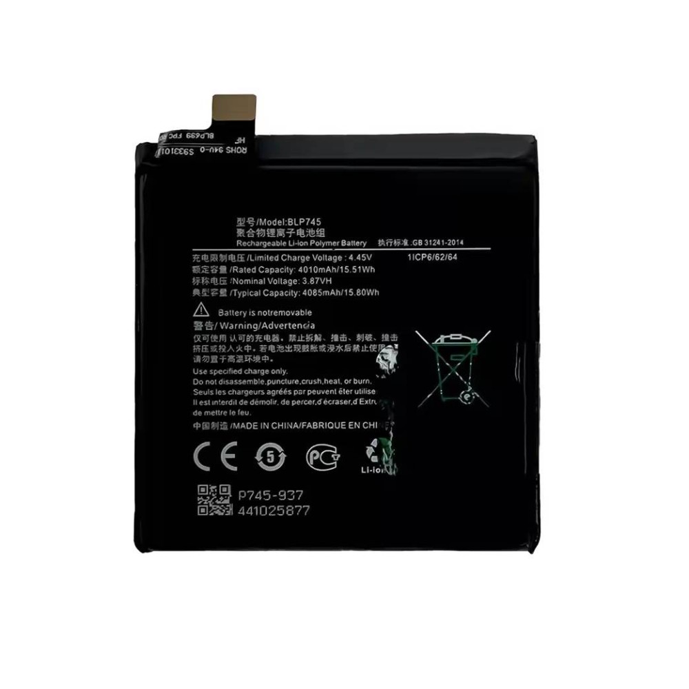 Original Battery For OnePlus 7T Pro 5G McLaren Edition | BLP745 ...