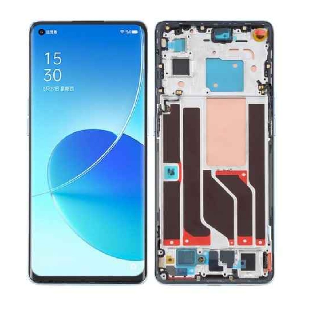 Oppo Reno 6 Pro 5G LCD Screen With Frame Module Aurora - Cellspare