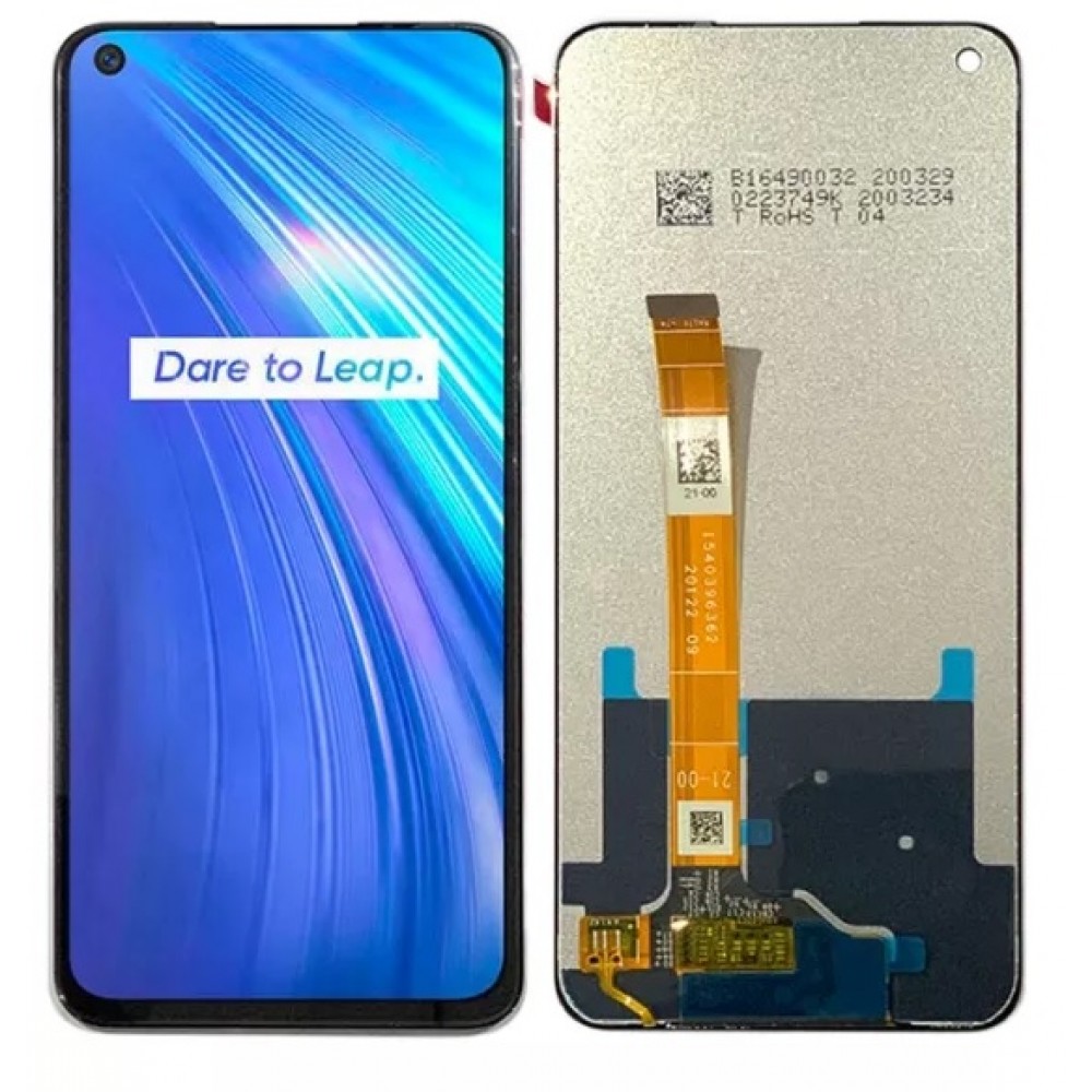 Realme 6s LCD Screen Display Black - High Quality