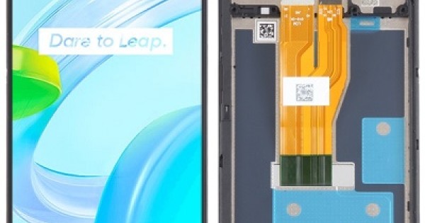 Realme C30s LCD Screen With Frame Touch Module Black - Cellspare