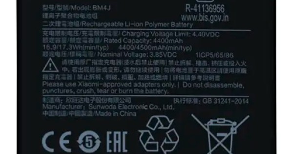 Xiaomi Redmi Note 8 Pro Original Battery Module