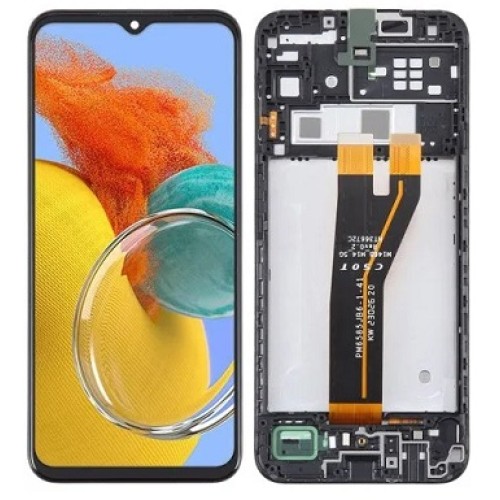 Samsung Galaxy M14 5G LCD Screen With Frame Module Black - Cellspare
