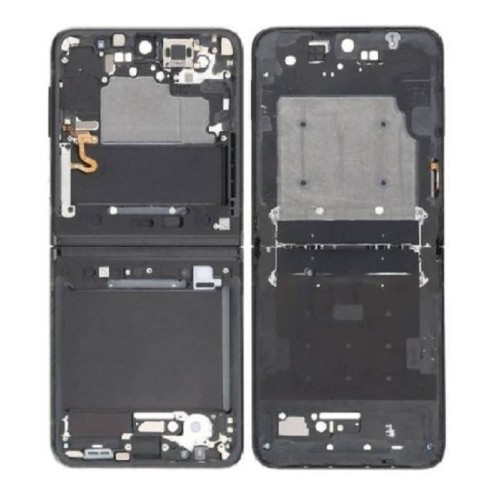 Front Frame Middle Chassis For Samsung Galaxy Z Flip 5G White | ORIGINAL
