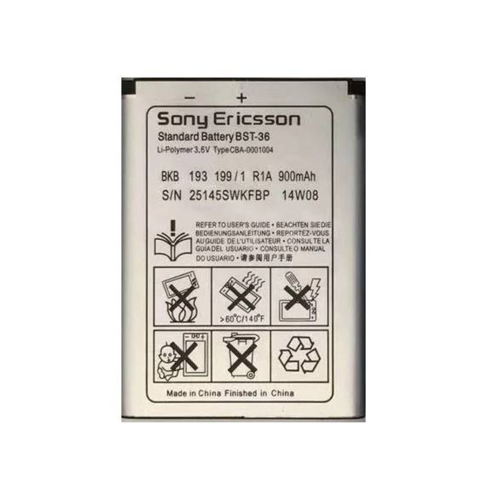 Sony Ericsson W350 Battery | BST-36 | ORIGINAL | Cellspare