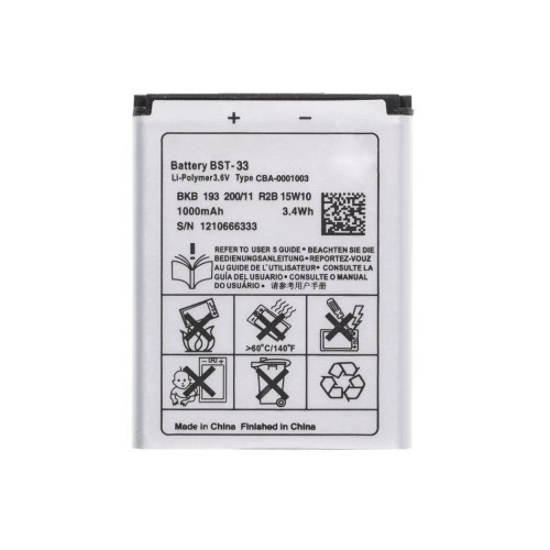 Sony Ericsson G900 Battery | BST-33 | ORIGINAL | Cellspare