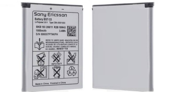 Sony Ericsson Satio U1 Battery | BST-33 | ORIGINAL | Cellspare