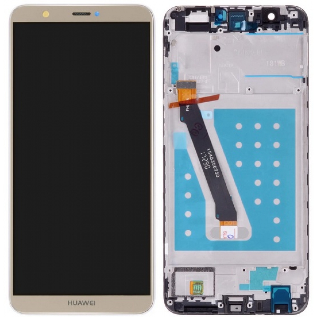 Huawei P Smart LCD Screen With Frame Gold - Cellspare