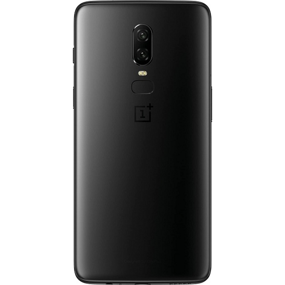 Oneplus 6 Rear Housing Panel Battery Door Mirror Black - Cellspare