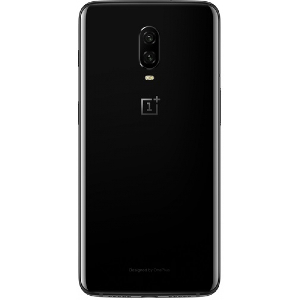 Oneplus 6T Rear Housing Panel Mirror Black Replacement - Cellspare