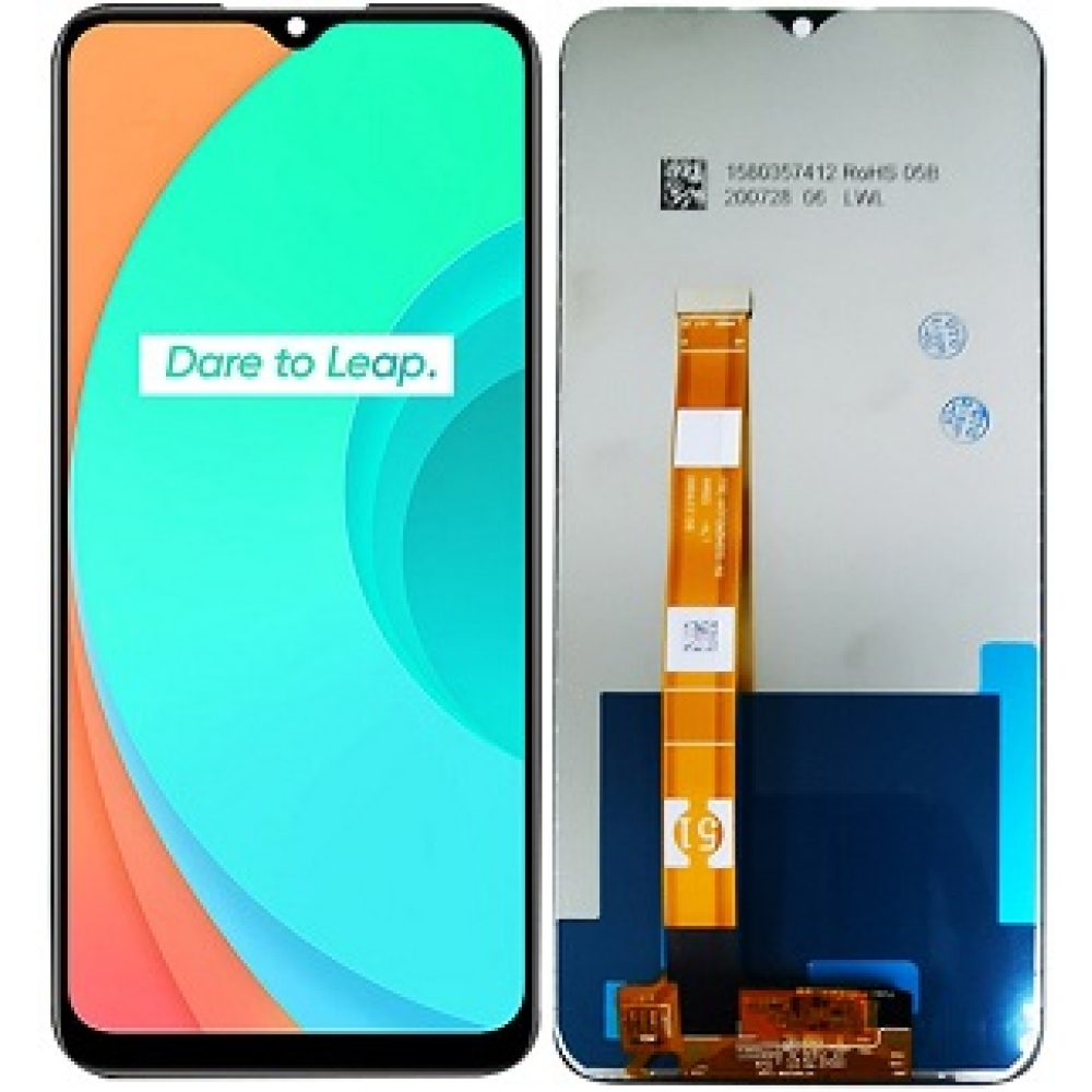Realme C15 LCD Screen Display Black - High Quality