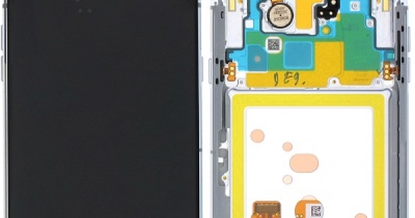 Samsung Galaxy A80 LCD Screen With Frame Silver Replacement Module ...