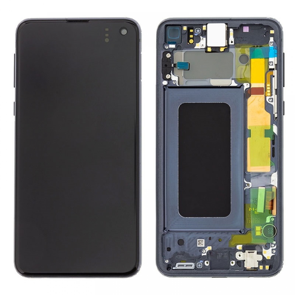 LCD Screen Display With Frame For Samsung Galaxy S10e Black | ORIGINAL