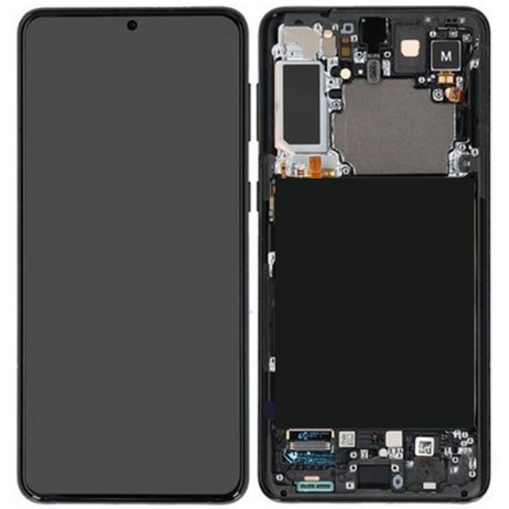 LCD Screen With Frame For Samsung Galaxy S21 Plus 5G Black | ORIGINAL