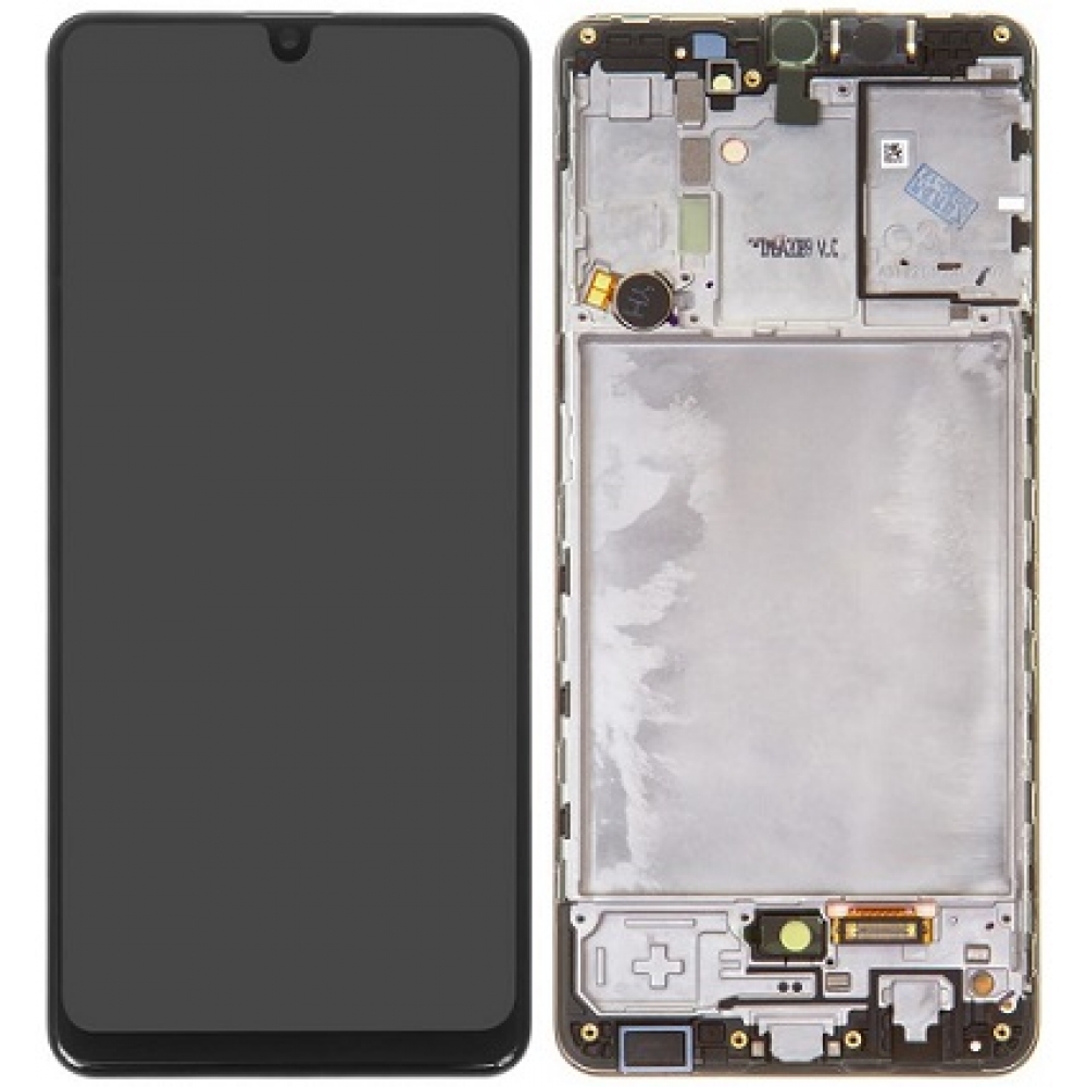 Samsung Galaxy A31 LCD Screen With Frame Black - Cellspare