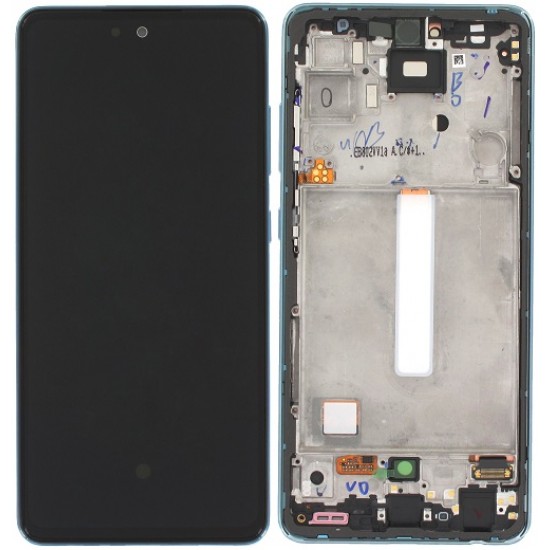 Samsung Galaxy A52 5G LCD Screen With Frame Blue - Cellspare