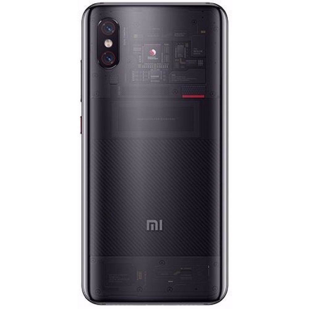 Xiaomi Mi 8 Pro Rear Housing Panel Transparent Black Replacement Best ...