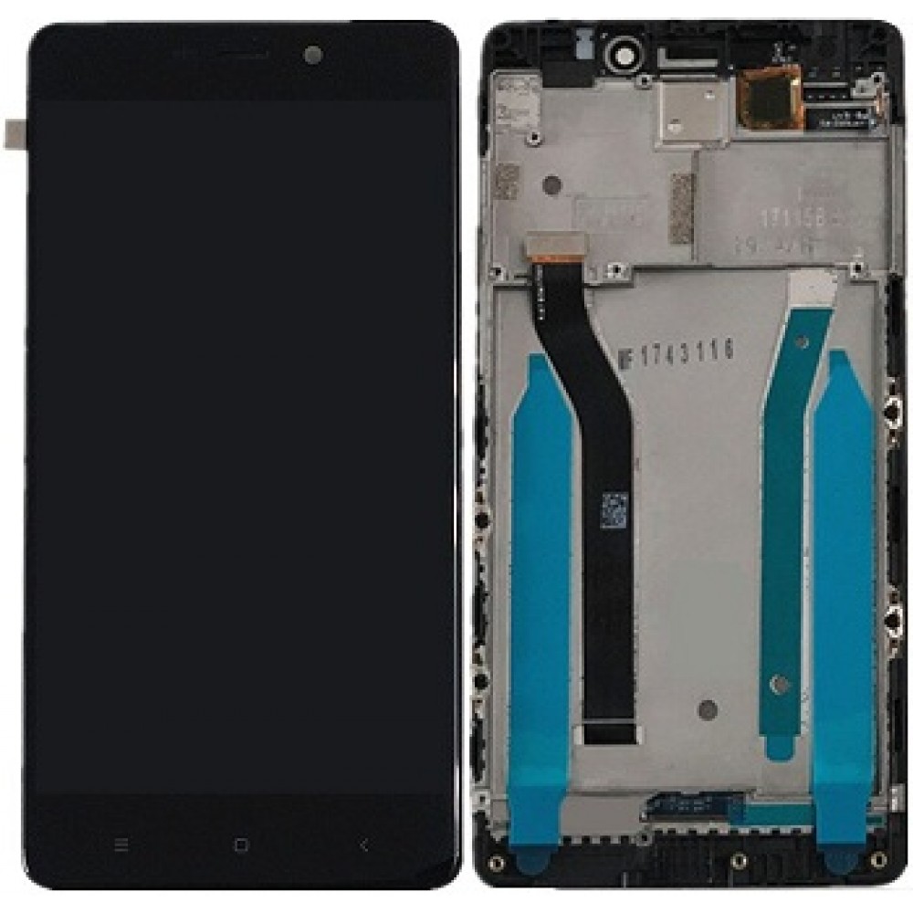Xiaomi Redmi 4 Prime LCD Screen With Frame Black - Cellspare