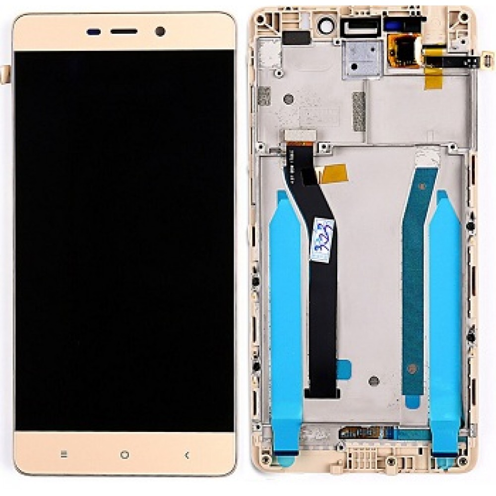 Xiaomi Redmi 4 Prime LCD Screen With Frame Gold - Cellspare