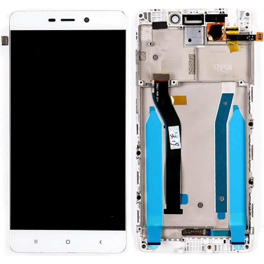 Xiaomi Redmi 4 Prime LCD Screen With Frame White - Cellspare
