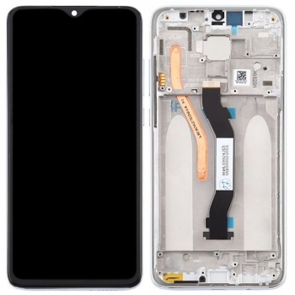 Xiaomi Redmi Note 8 Pro LCD Screen With Frame White - Cellspare