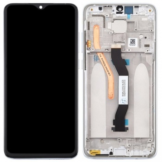 Xiaomi Redmi Note 8 Pro LCD Screen With Frame White - Cellspare