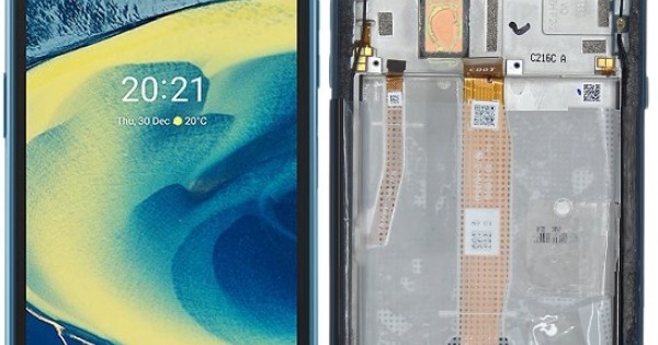 Nokia XR20 LCD Screen With Frame Module Black- Cellspare