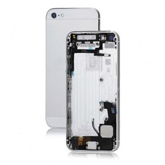 Apple iPhone 5 Rear Housing Panel Battery Door Silver - Cellspare