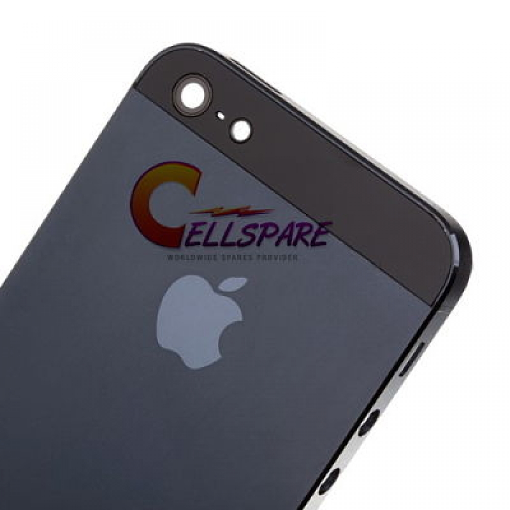 Apple iPhone 5 Rear Housing Panel Battery Door Black - Cellspare