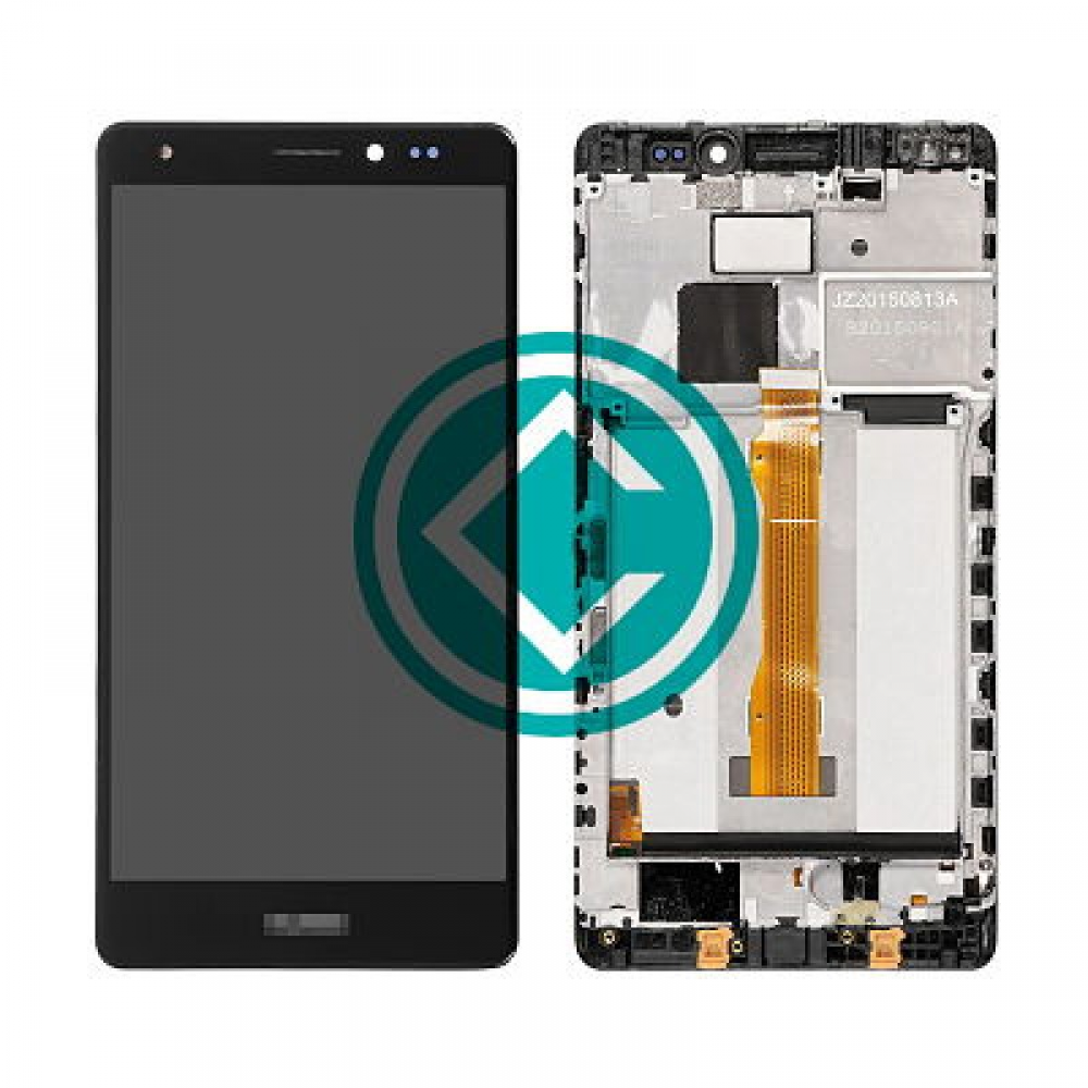 Huawei Mate S LCD Screen With Front Housing Replacement Black - Cellspare