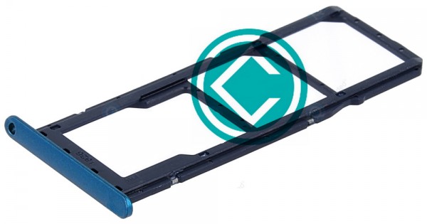 Huawei Y7 2019 Sim Tray Replacement Blue - Cellspare