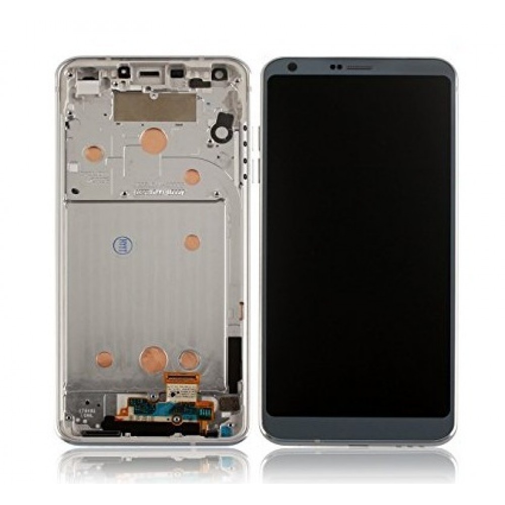 LG G6 LCD Screen With Frame Black Replacement - Cellspare