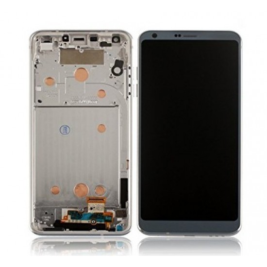 LG G6 LCD Screen With Frame Black Replacement - Cellspare