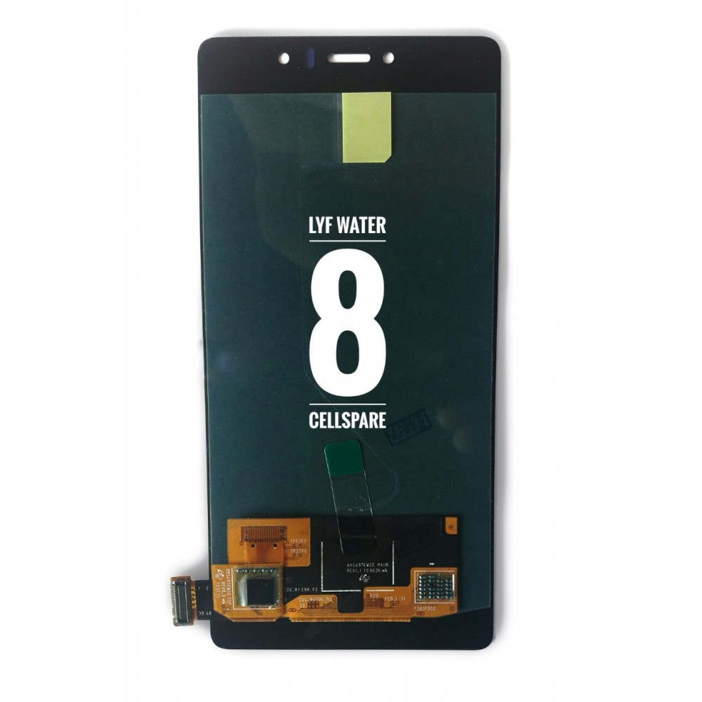 White LYF Water 8 White LCD Screen Display + Touch Pad | Cellspare