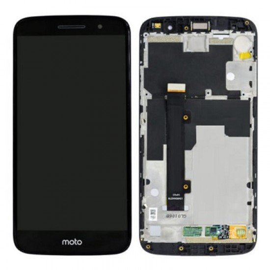 Motorola Moto M LCD Screen With Frame Black - Cellspare