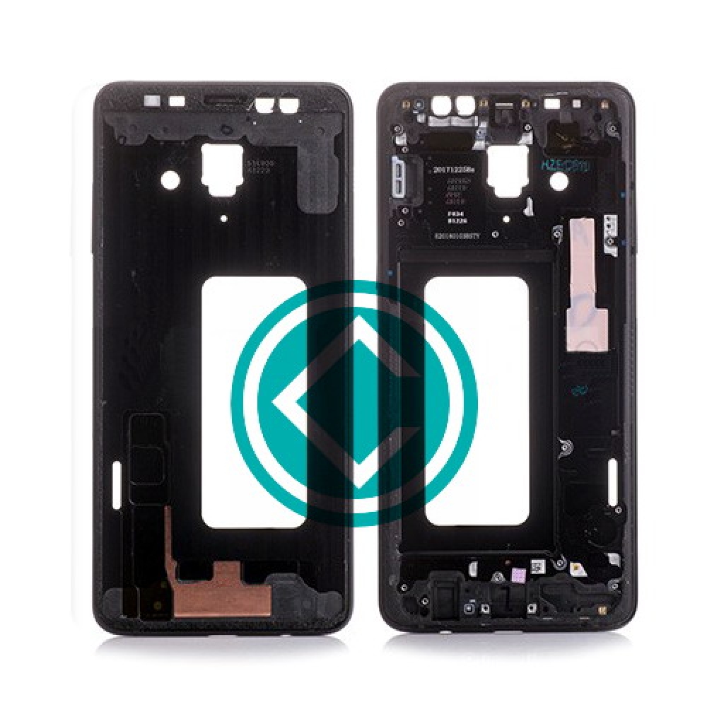 Front Frame Middle Chassis For Samsung Galaxy A8 Plus Black | ORIGINAL