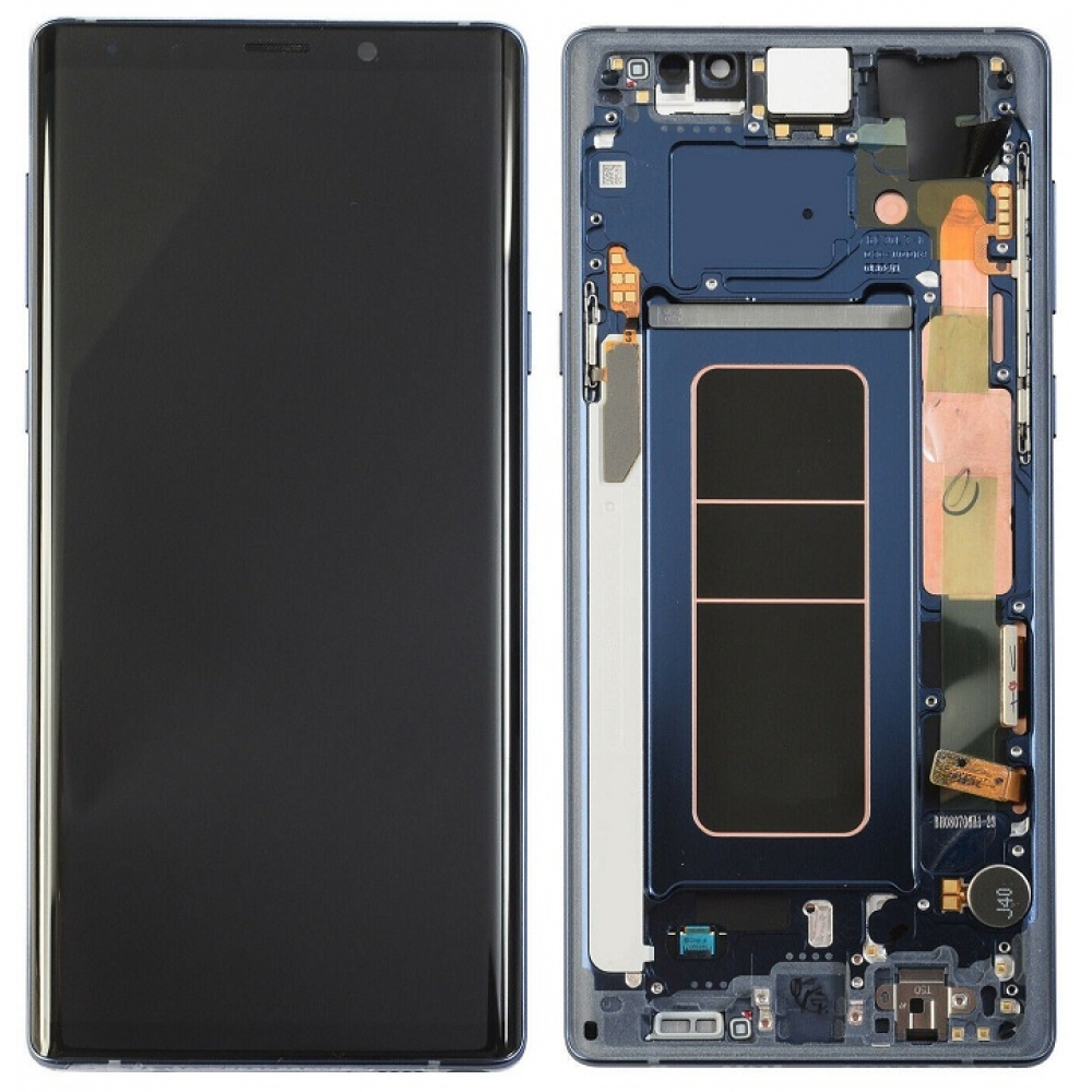 Samsung Galaxy Note 9 LCD Screen With Front Housing Module Blue - Cellspare