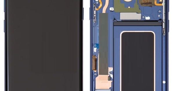 Samsung Galaxy S9 Plus LCD Screen With Front Housing Ice Blue - Cellspare
