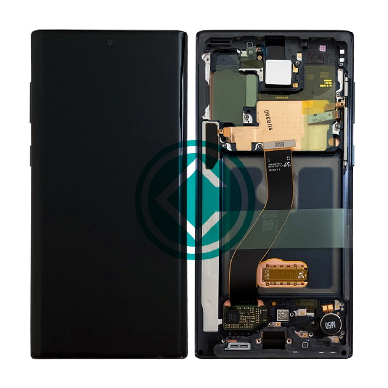 Samsung Galaxy Note 10 Lite LCD Screen With Front Housing Black - Cellspare