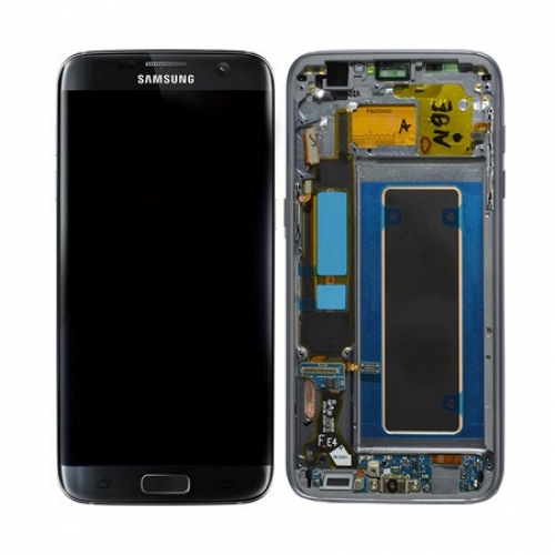 Samsung Galaxy S7 Edge LCD Screen With Frame Black Edition - Cellspare